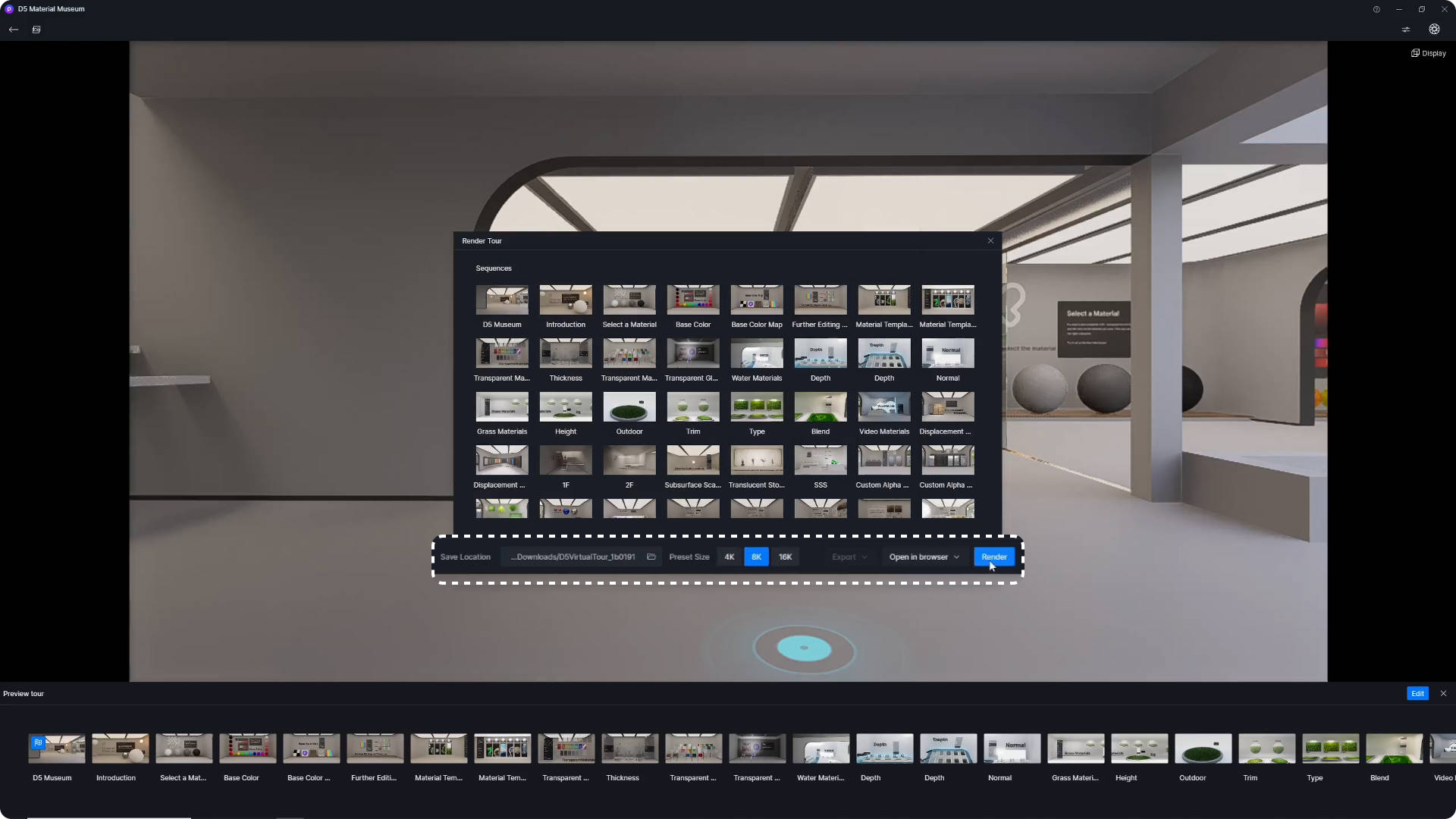 Immersively Explore Spatial Designs Through Virtual Tours